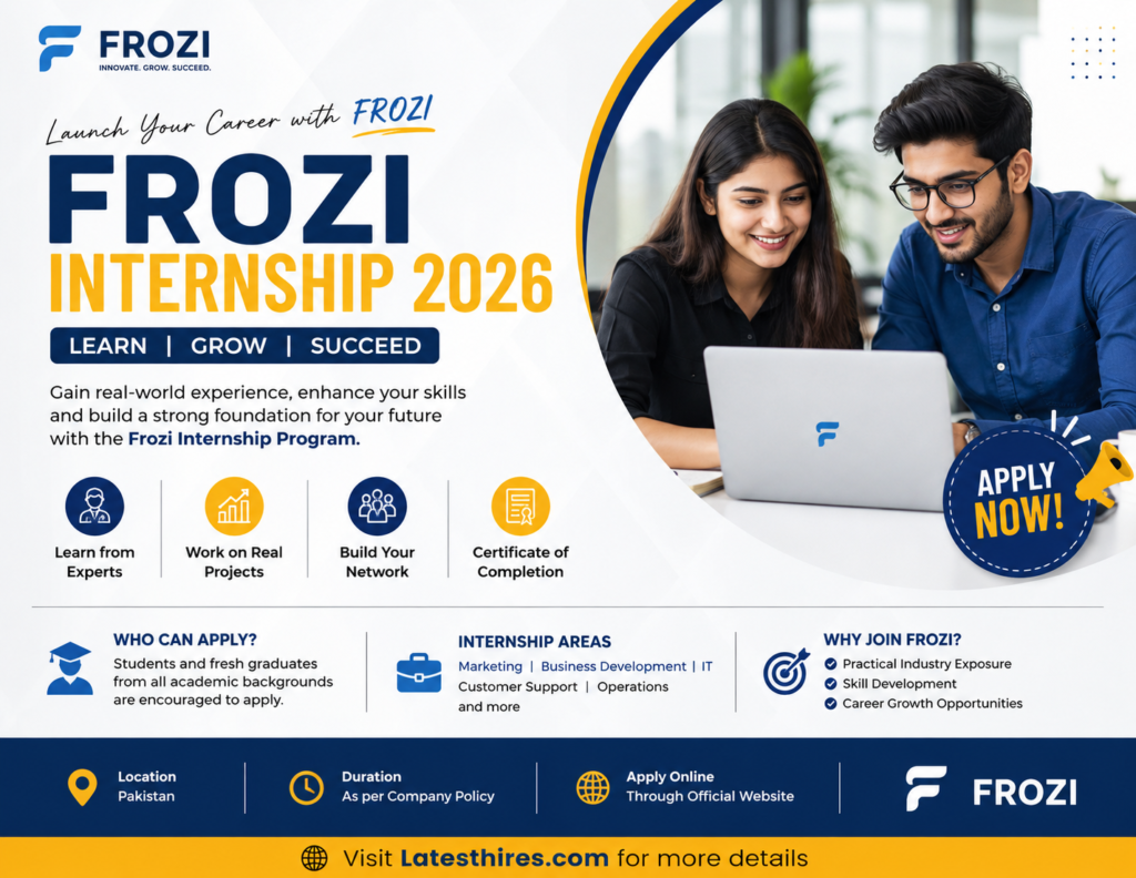 Frozi Internship 2026 | Great Opportunity for Students and Fresh Graduates